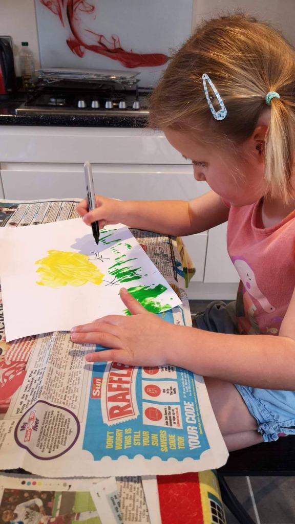 Easter Chick Fork Painting ⋆ Made By Me Craft Parties
